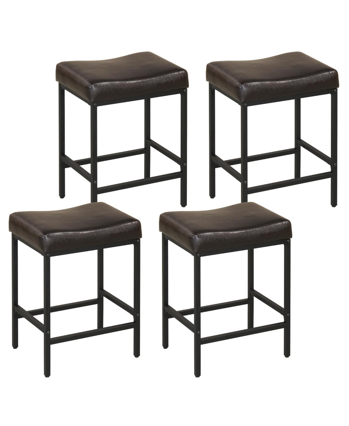 Click here for Gymax 2 Pcs Bar Stools Set of 2 25 Inch Counter He... prices