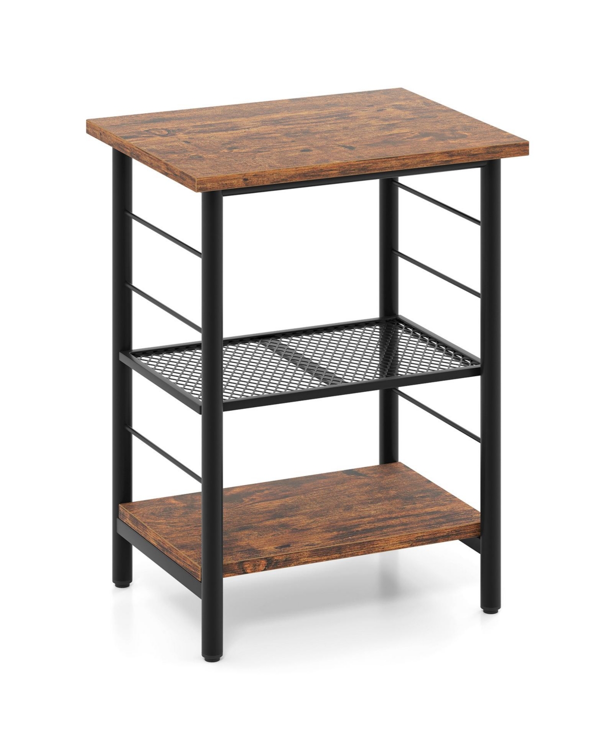 Click here for Slickblue Industrial 3-Tier Nightstand with Storag... prices