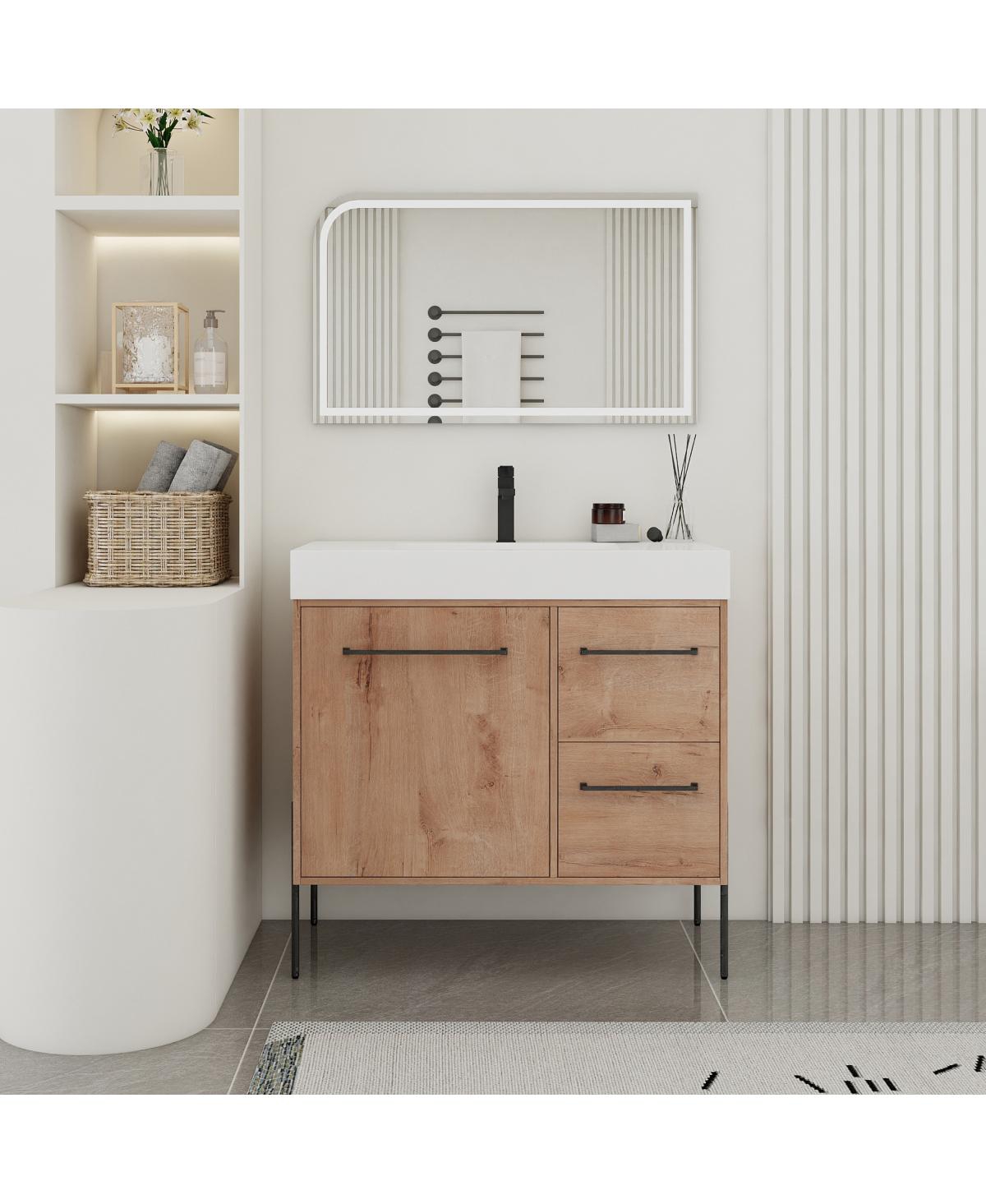 Click here for Sillysis Modern Bathroom Vanity with Resin Sink  S... prices