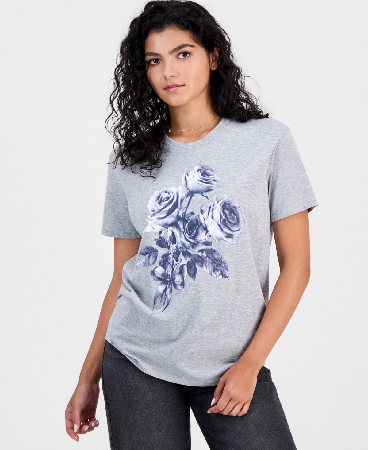 Click here for Self Esteem Juniors Rose Graphic-Print Short-Sleev... prices