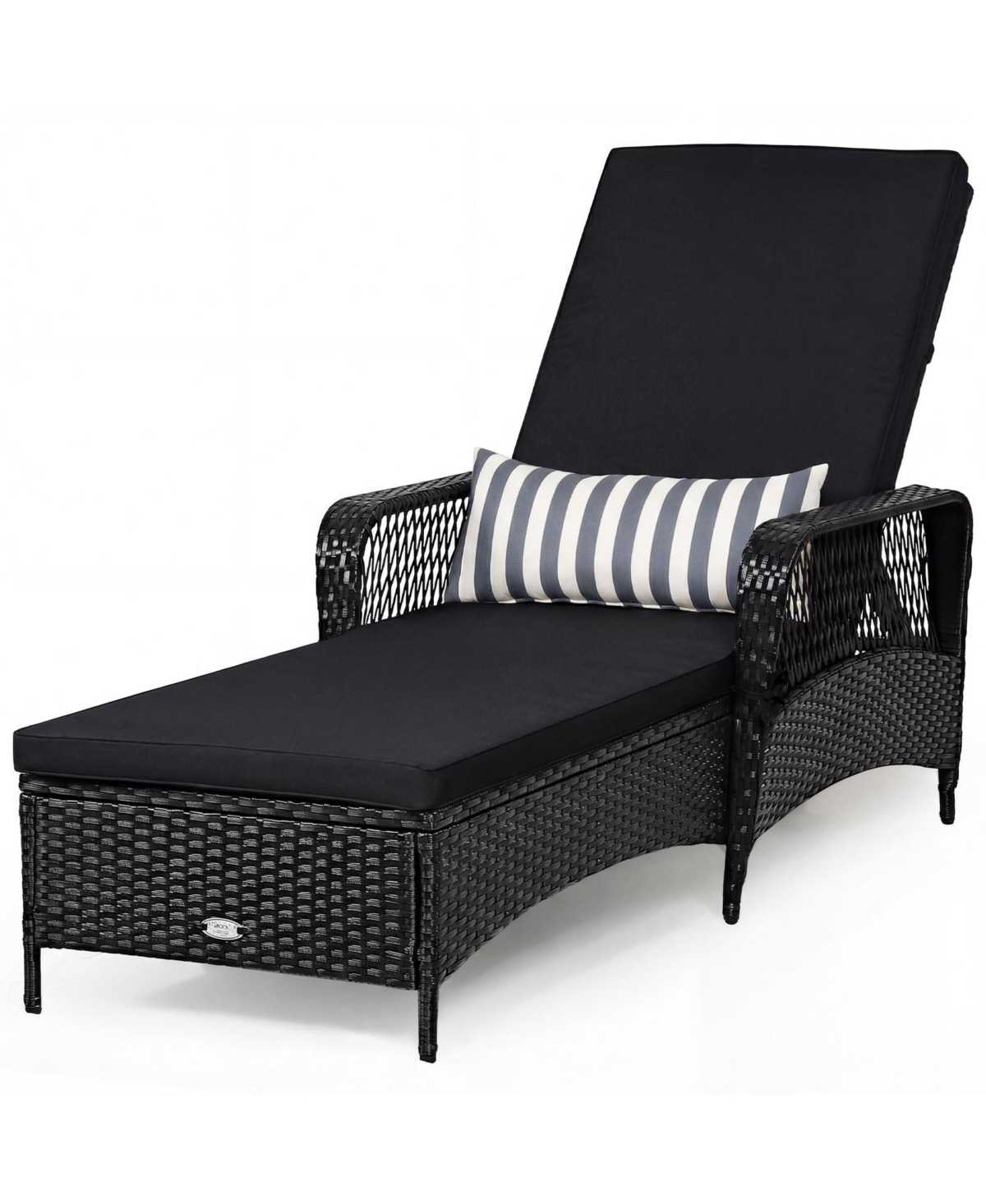 Click here for Outdoor Wicker Chaise Lounge with Adjustable Backr... prices