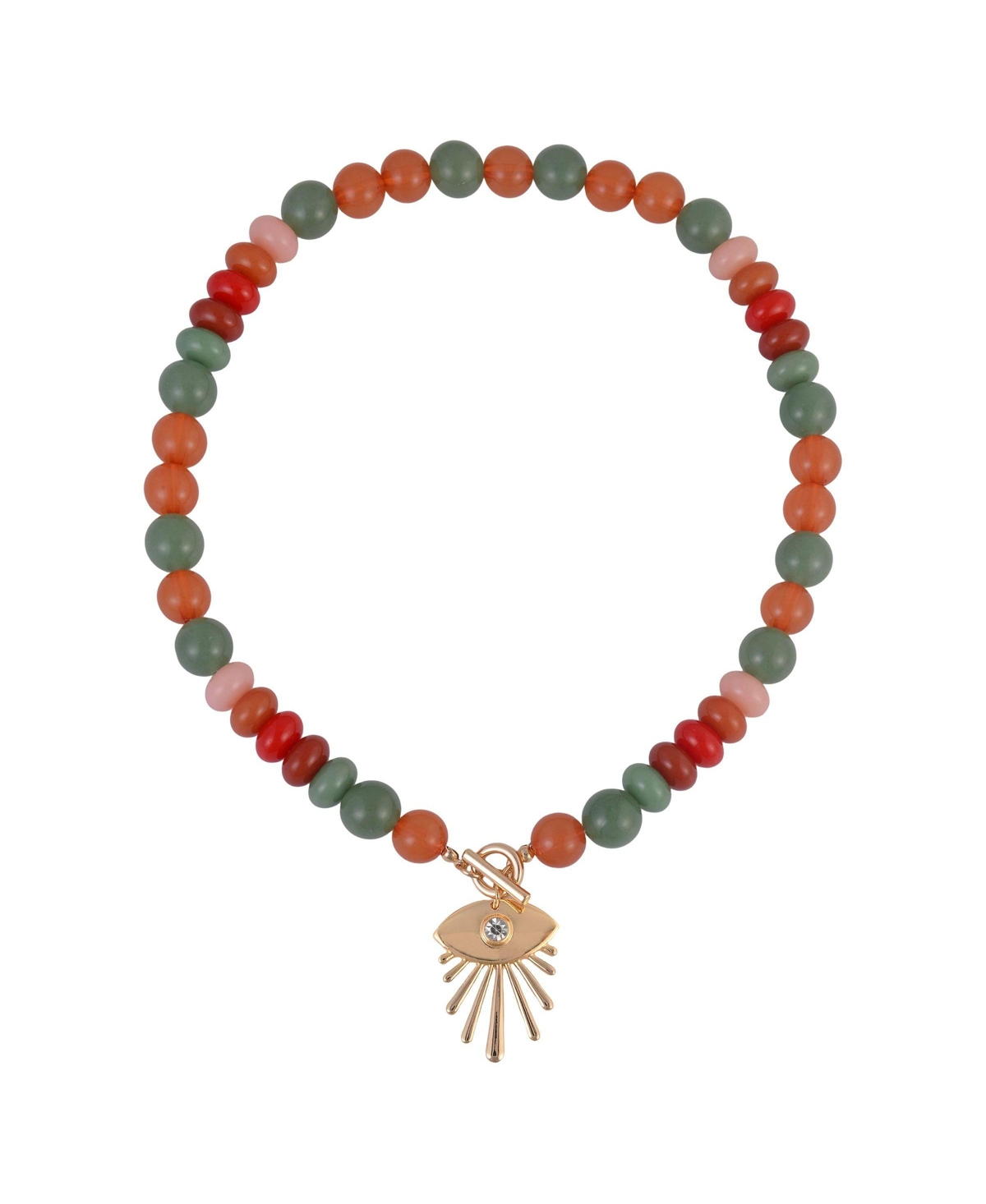 Click here for Rachel Rachel Roy Semi Precious Beaded Toggle Neck... prices