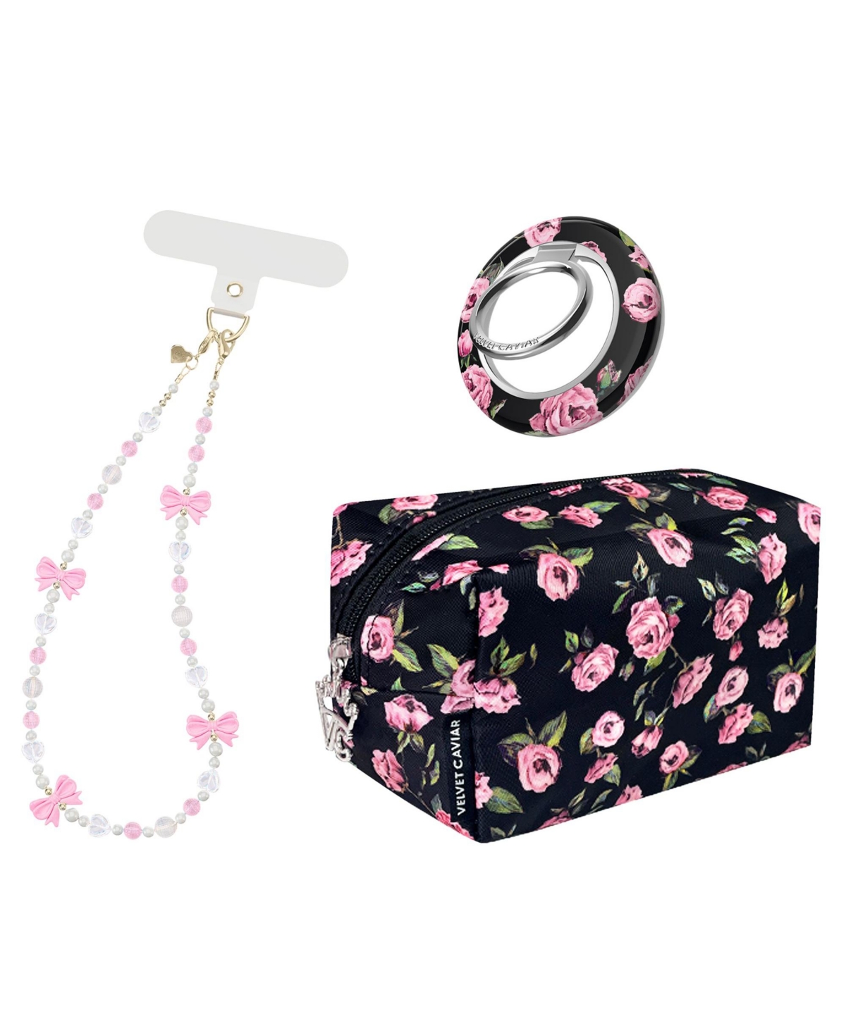 Click here for Velvet Caviar Gift Set with Charm  Grip Ring  Trav... prices