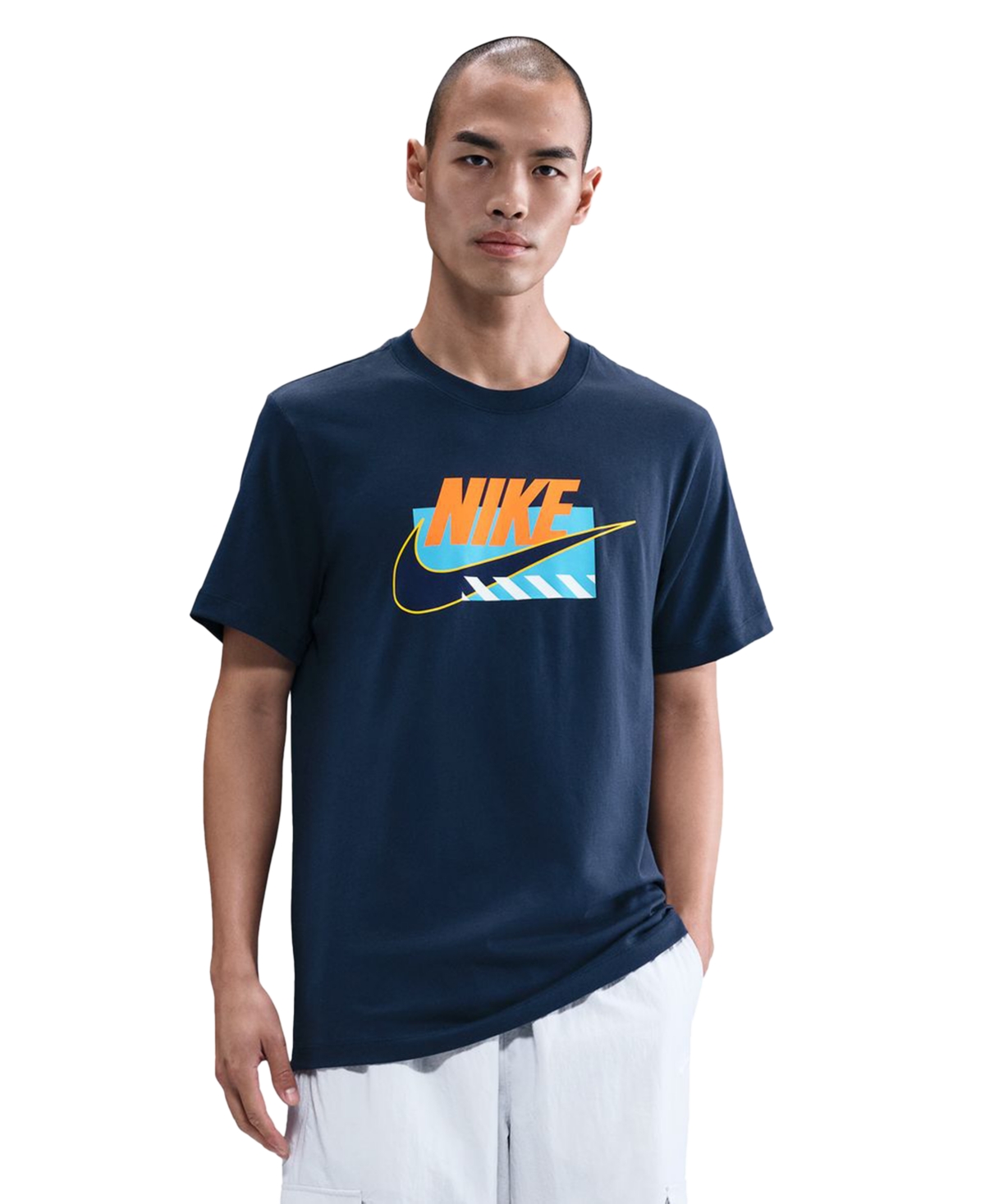 Click here for Nike Sportswear Mens Crewneck T-Shirt - Midnight N... prices