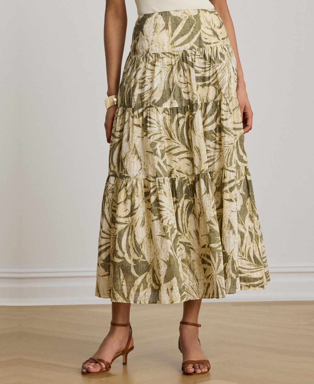 Click here for Lauren Ralph Lauren Womens Elasticized Waist Tiere... prices
