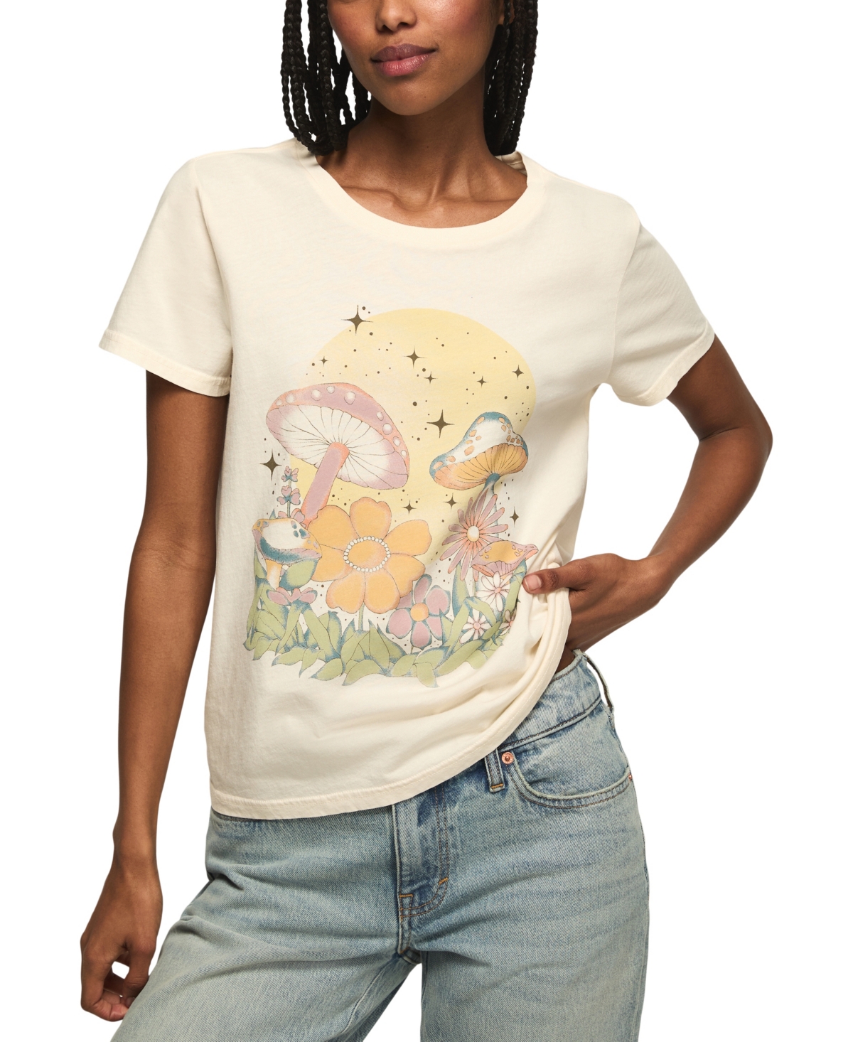 Click here for Lucky Brand Womens Floral Classic Crewneck T-Shirt... prices