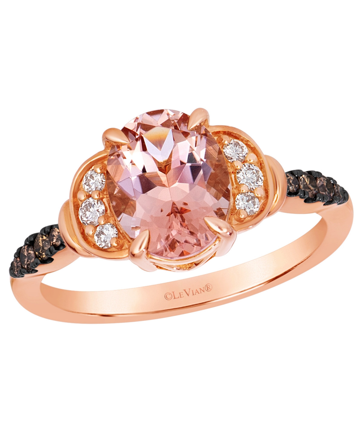 Click here for Le Vian Peach Morganite Oval Cut  Nude Diamond (1/... prices