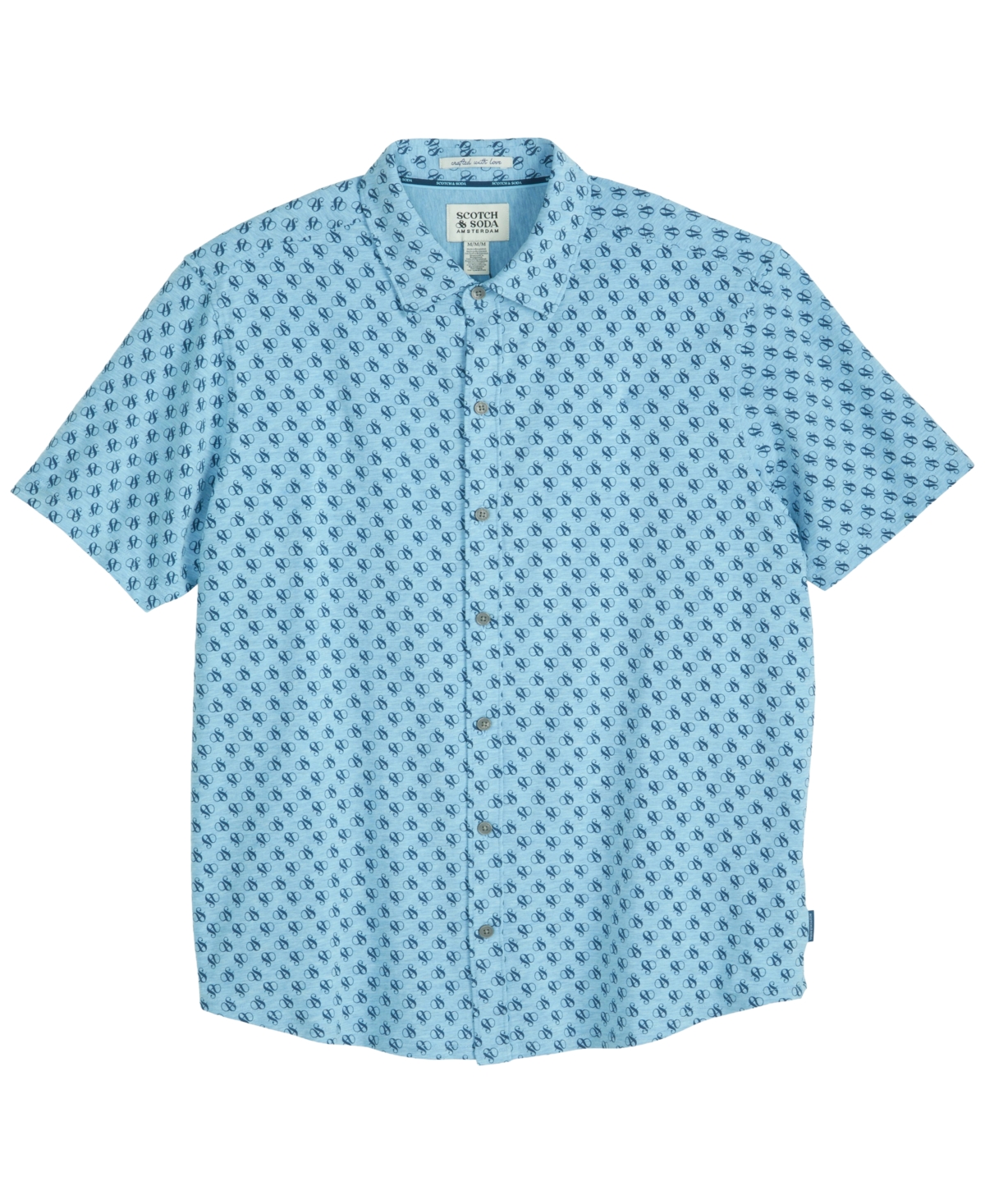 Click here for Scotch & Soda Mens Short-Sleeve Knit Shirt - Blue... prices