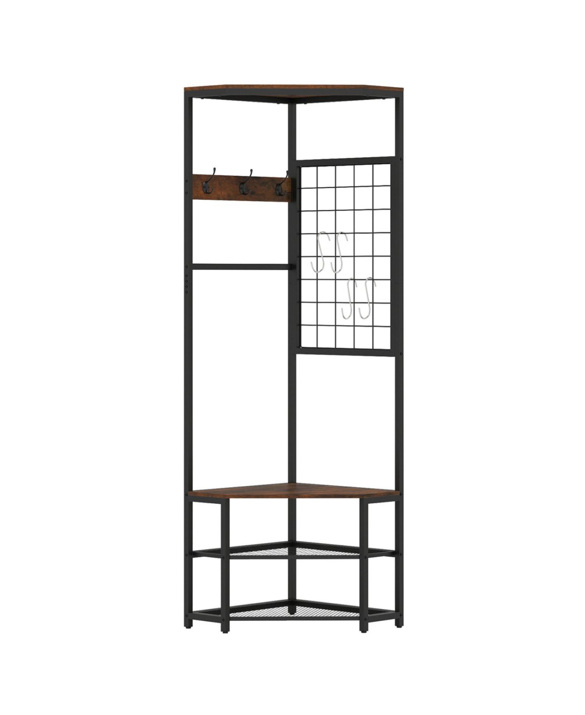 Click here for Slickblue Freestanding Corner Hall Tree with Remov... prices