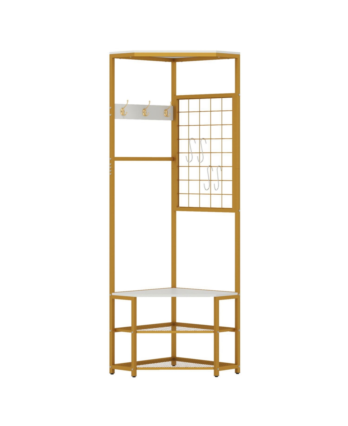 Click here for Slickblue Freestanding Corner Hall Tree with Remov... prices