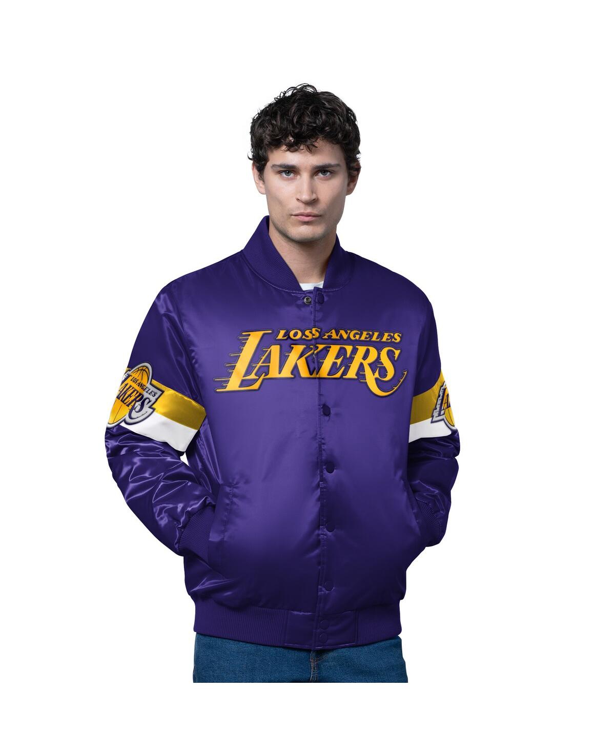 Click here for Starter Mens Purple Los Angeles Lakers Triple Opti... prices