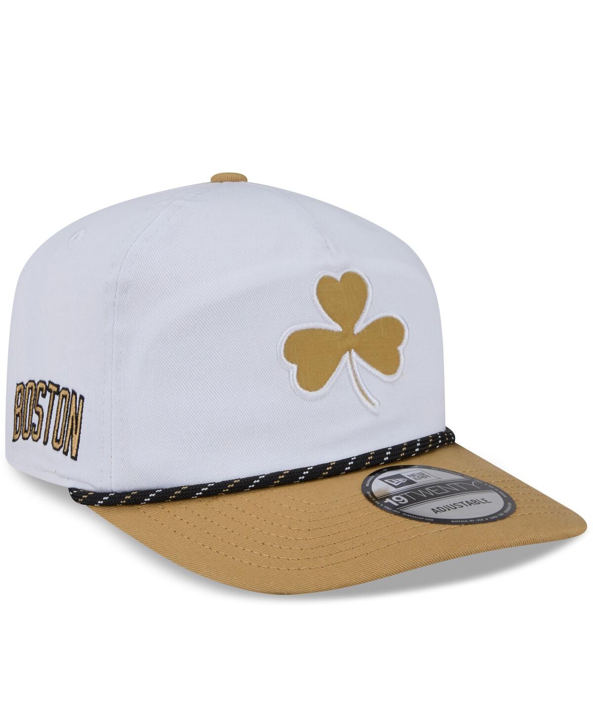 Click here for New Era Mens White/Gold Boston Celtics 2025/26 Cit... prices