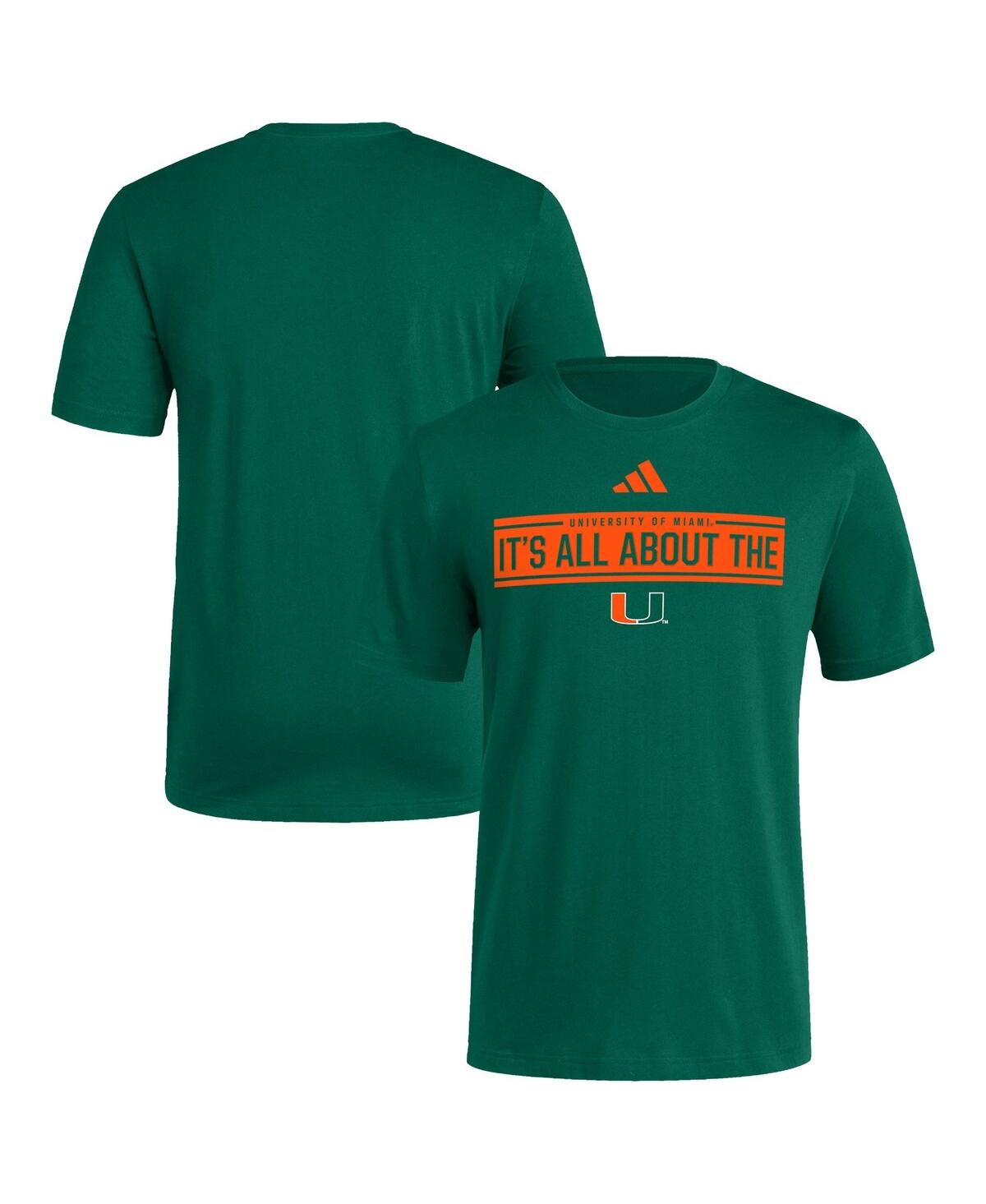 Click here for Adidas Mens Green Miami Hurricanes Locker Slogan P... prices