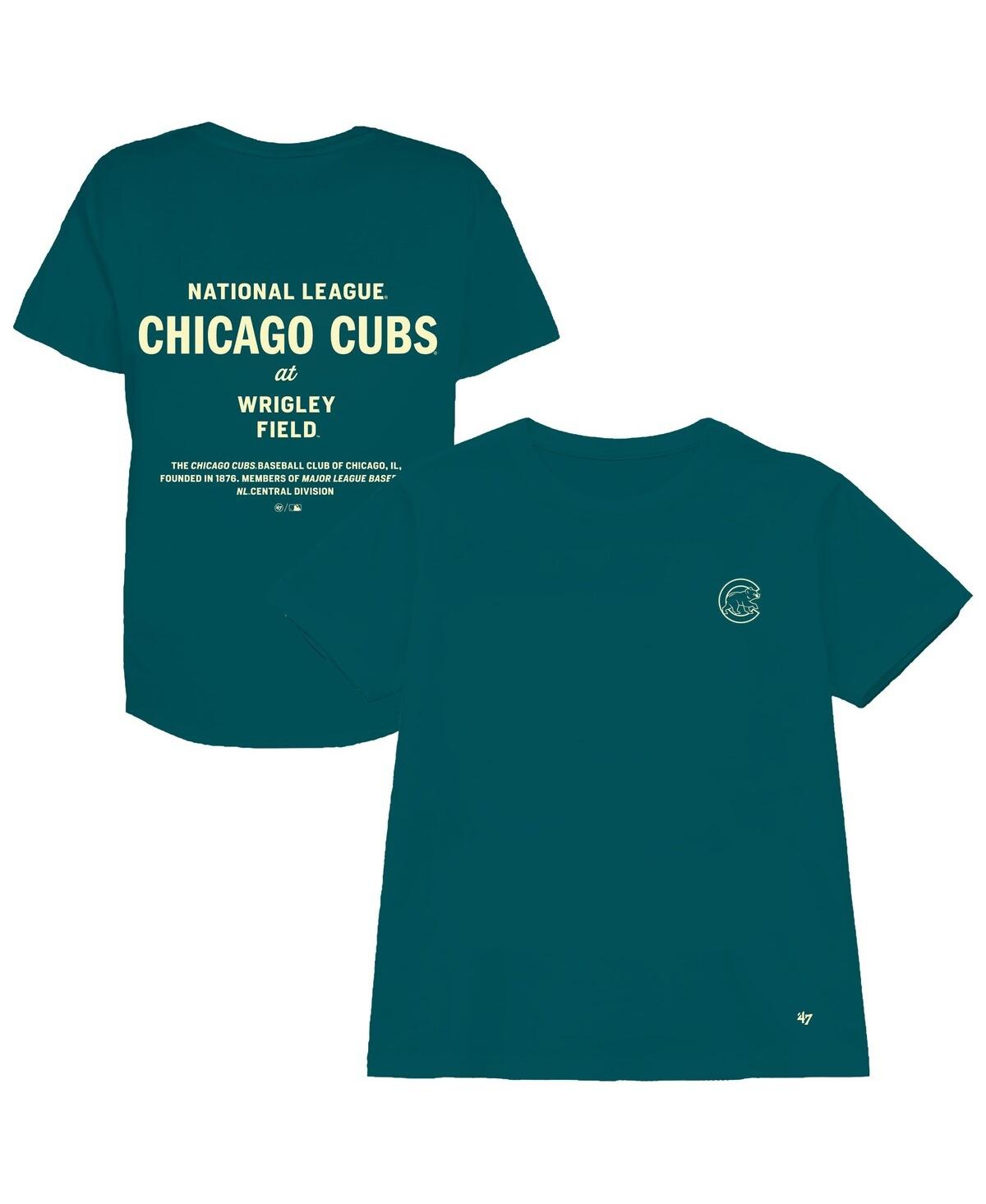 Click here for 47 Brand Womens Teal Chicago Cubs Plus Size Leon C... prices