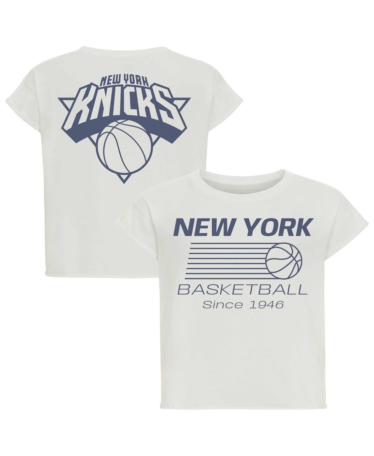 Click here for Sportiqe Womens Cream New York Knicks Athletic Clu... prices