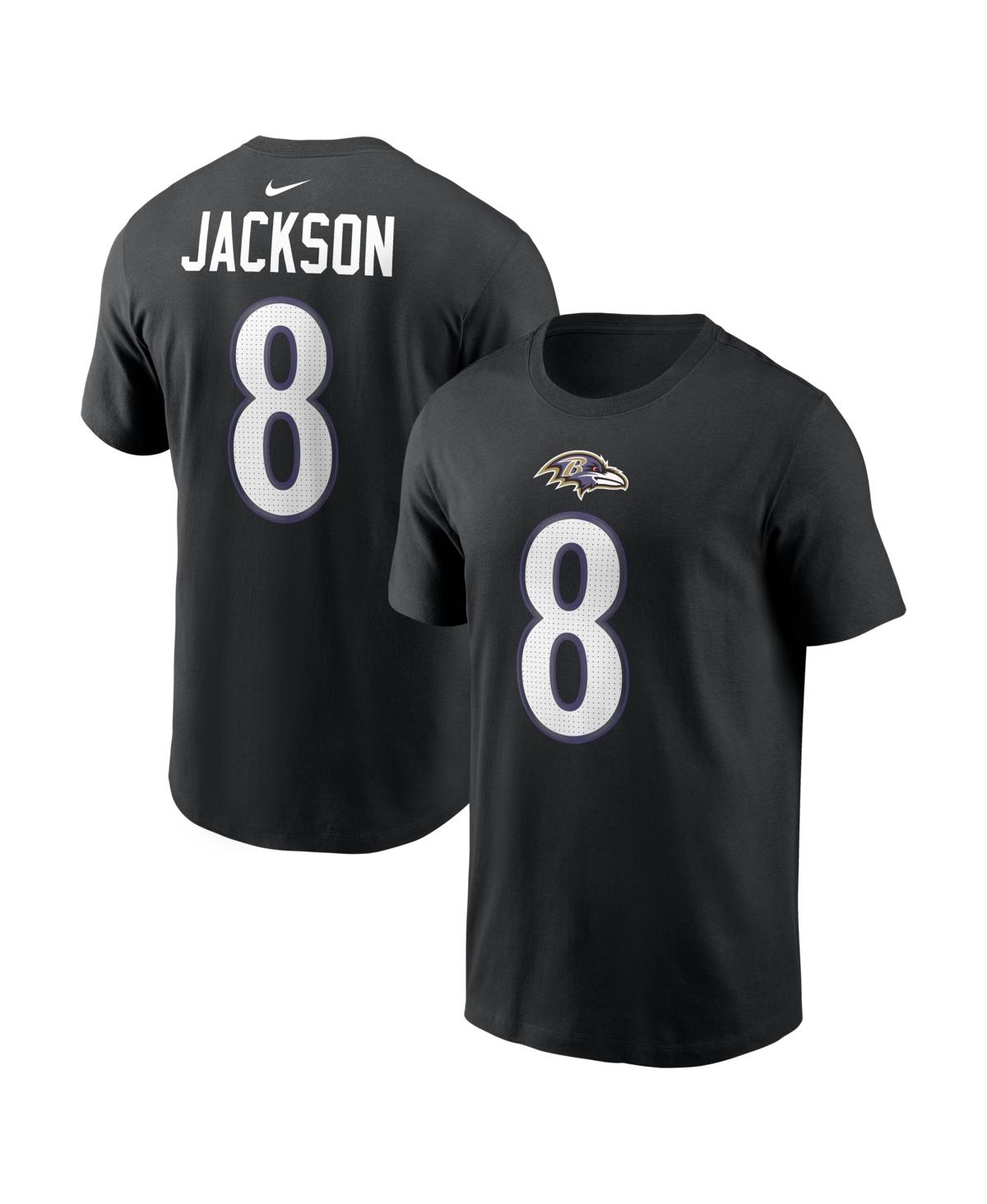 Click here for Nike Mens Lamar Jackson Black Baltimore Ravens Nam... prices
