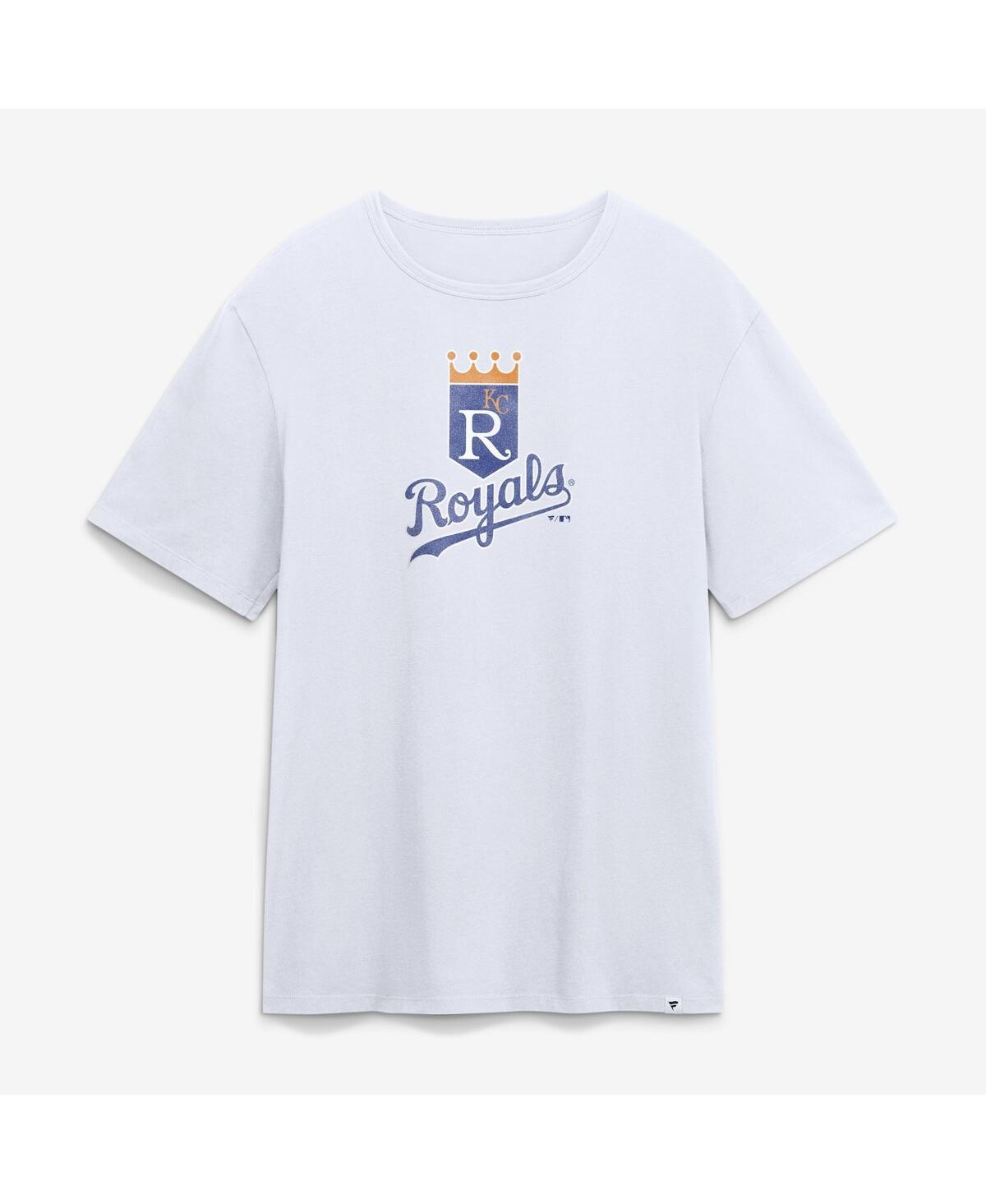 Click here for Fanatics Mens White Kansas City Royals Vintage Log... prices