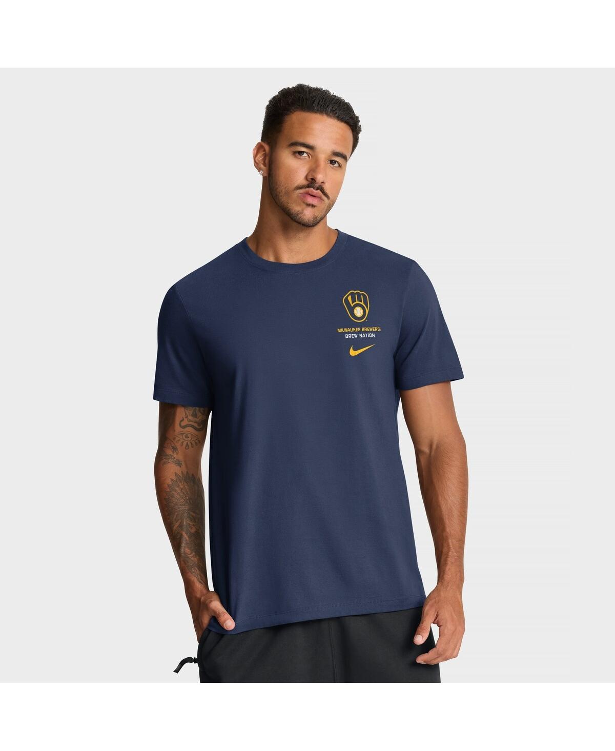 Click here for Nike Mens Navy Milwaukee Brewers Primetime 2-Hit T... prices