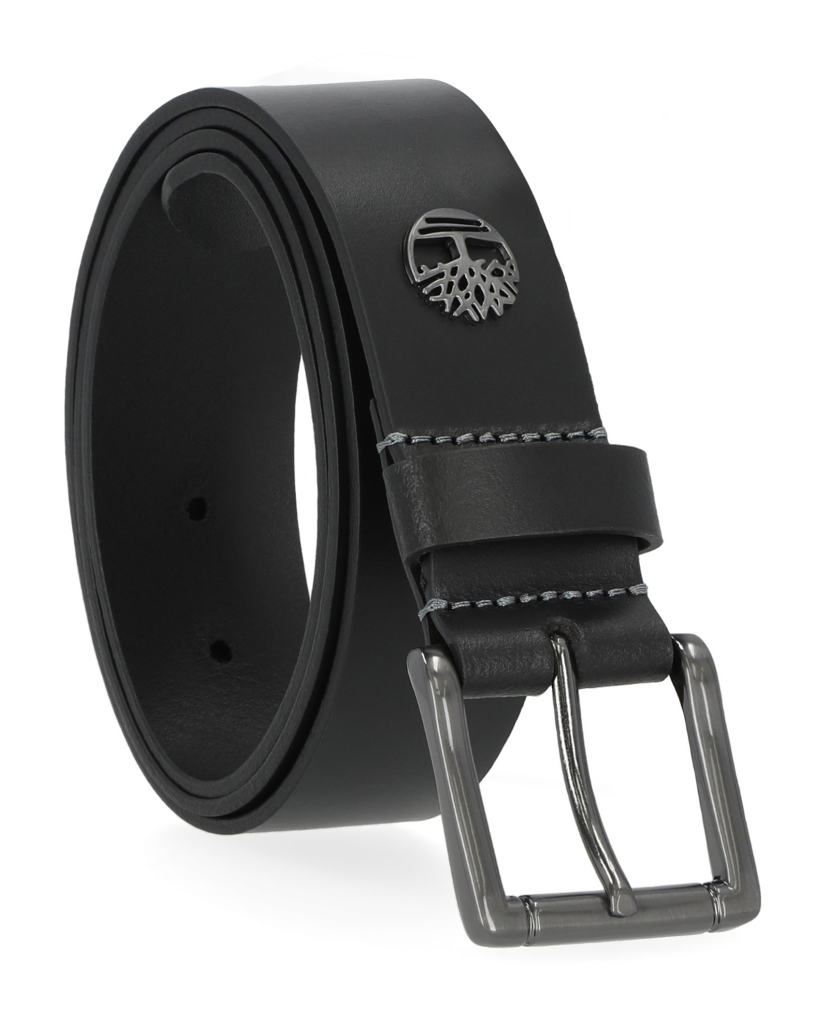 Click here for Timberland Mens Metal Tree Logo Belt - Black prices