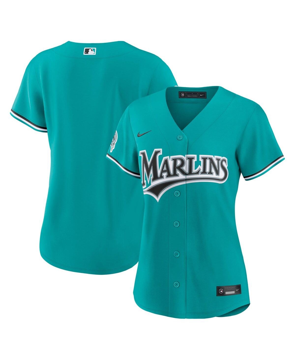 Click here for Nike Womens Teal Miami Marlins Alternate Stadium J... prices
