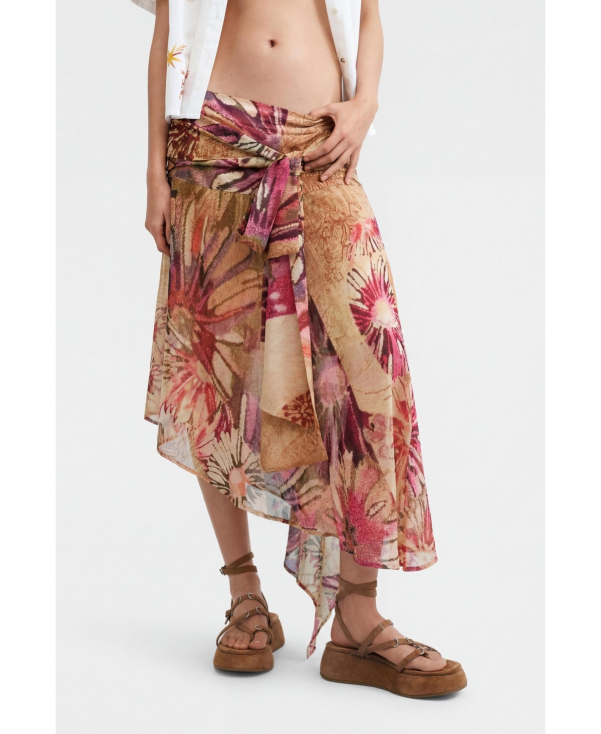 Click here for Desigual Womens Printed Midi Skirt prices
