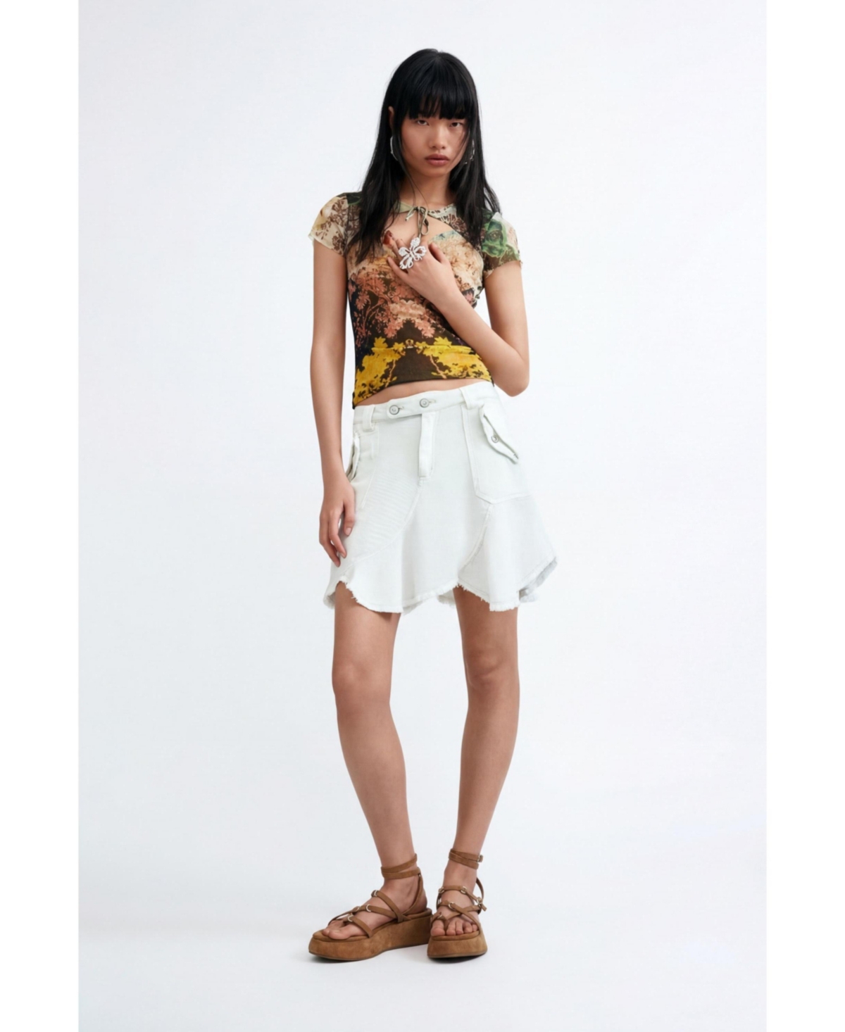 Click here for Desigual Womens Mini Skirt - Off white prices