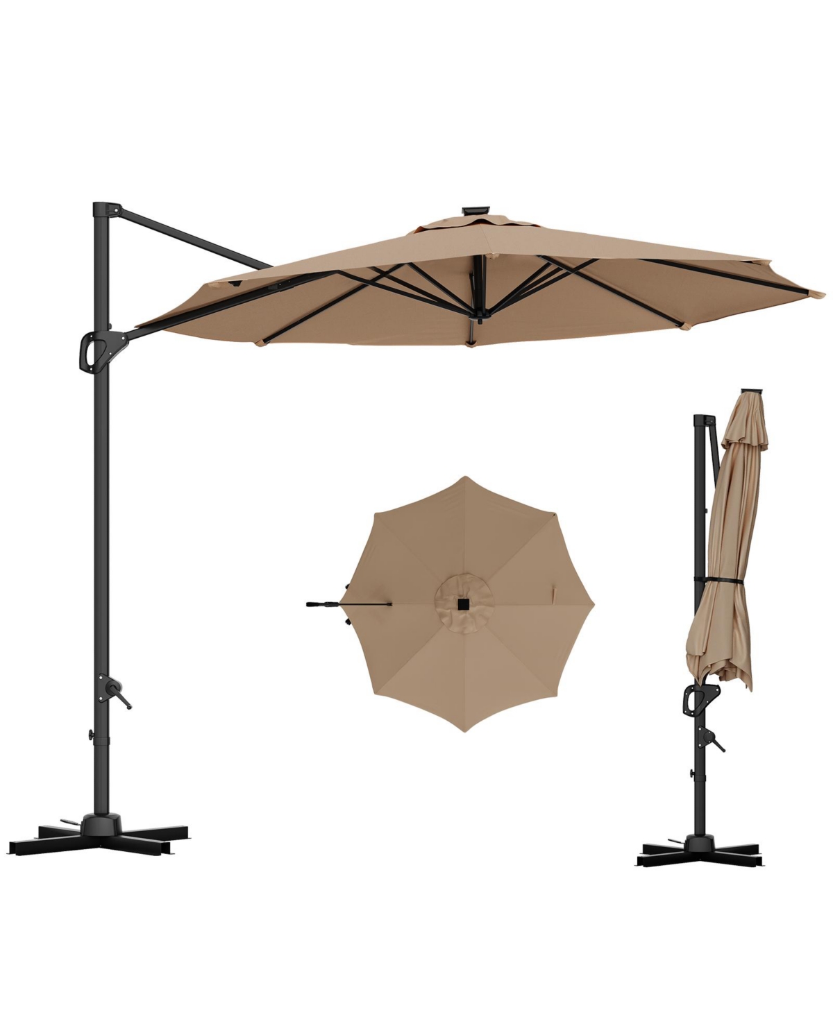 Click here for homfan 10FT Cantilever Umbrella  360degree(s) Rota... prices