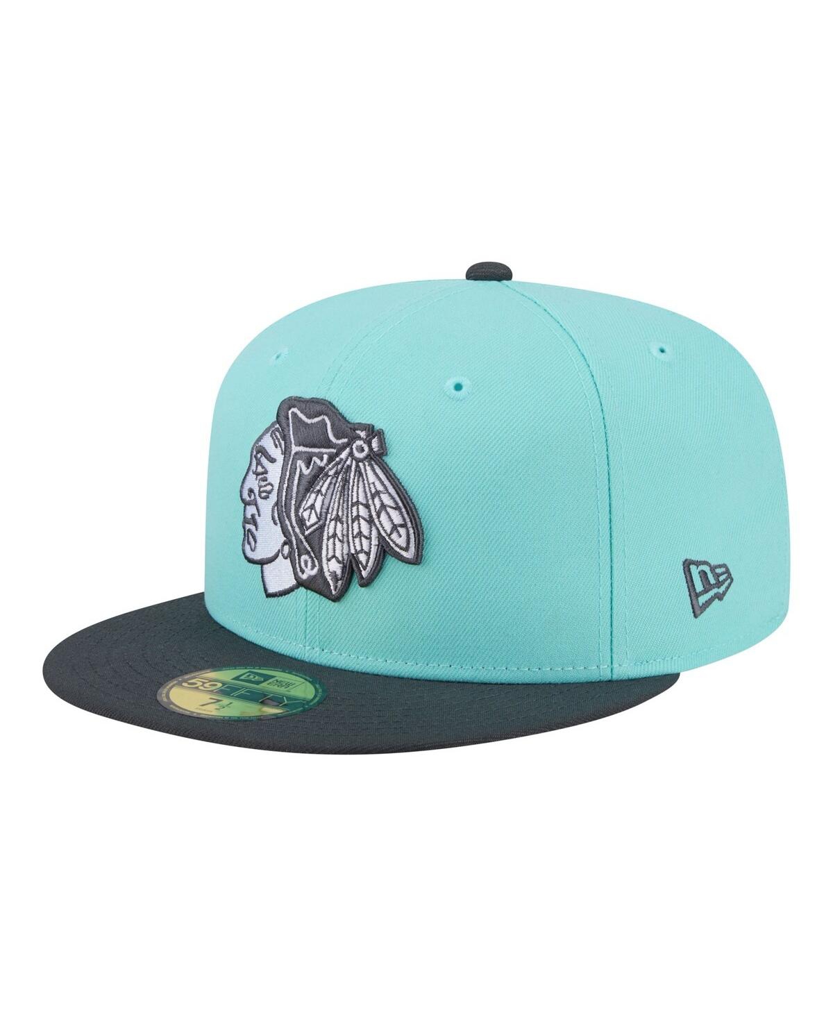 Click here for New Era Mens Turquoise/Charcoal Chicago Blackhawks... prices