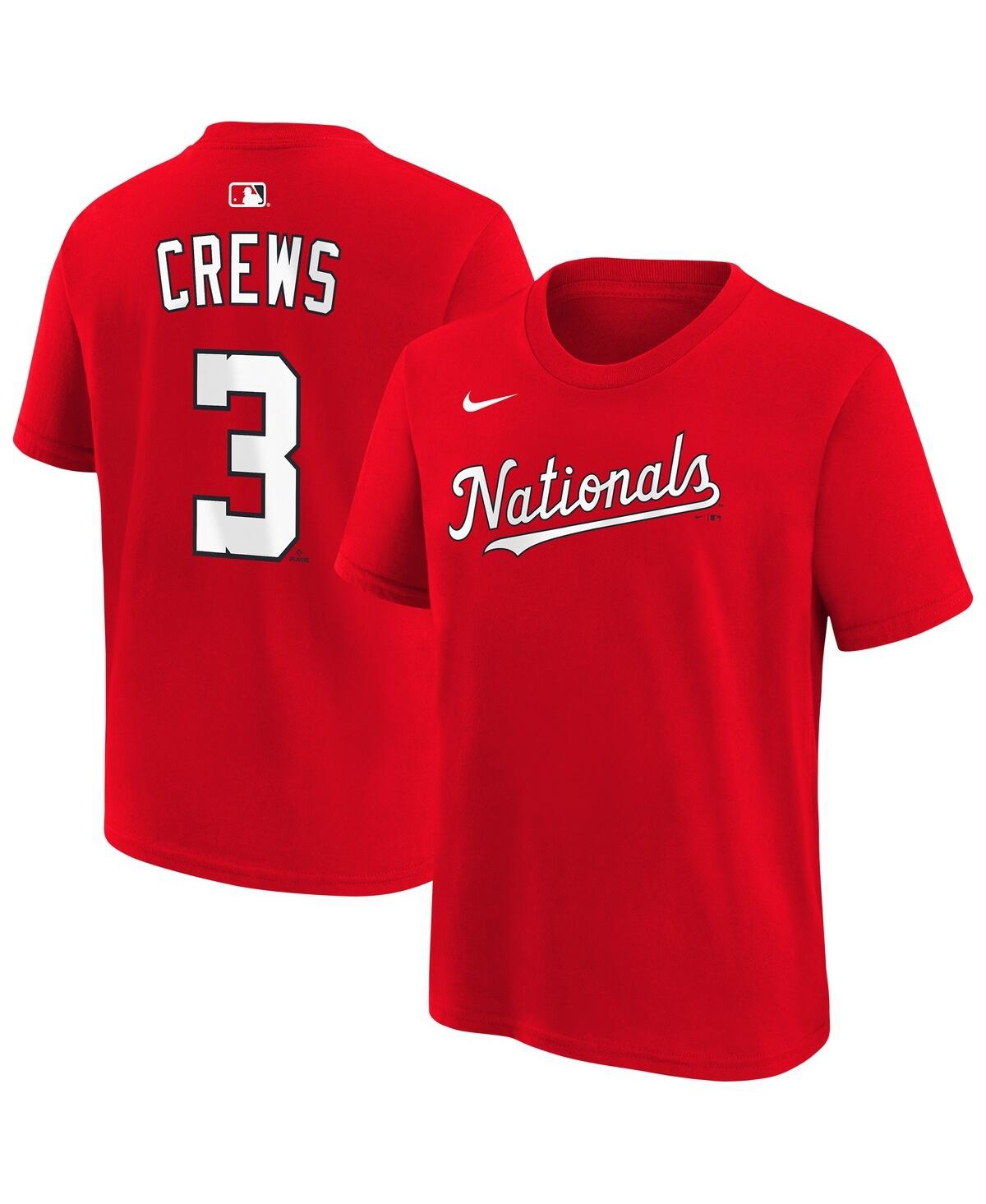 Click here for Nike Big Boys and Girls Dylan Crews Red Washington... prices