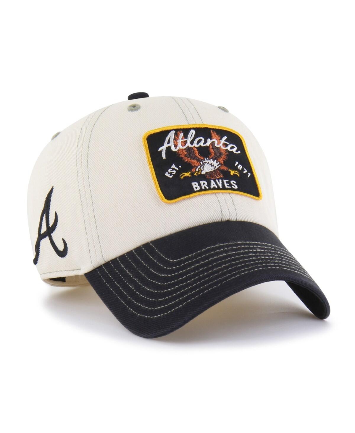 Click here for 47 Brand Mens Natural/Black Atlanta Braves Keepsak... prices