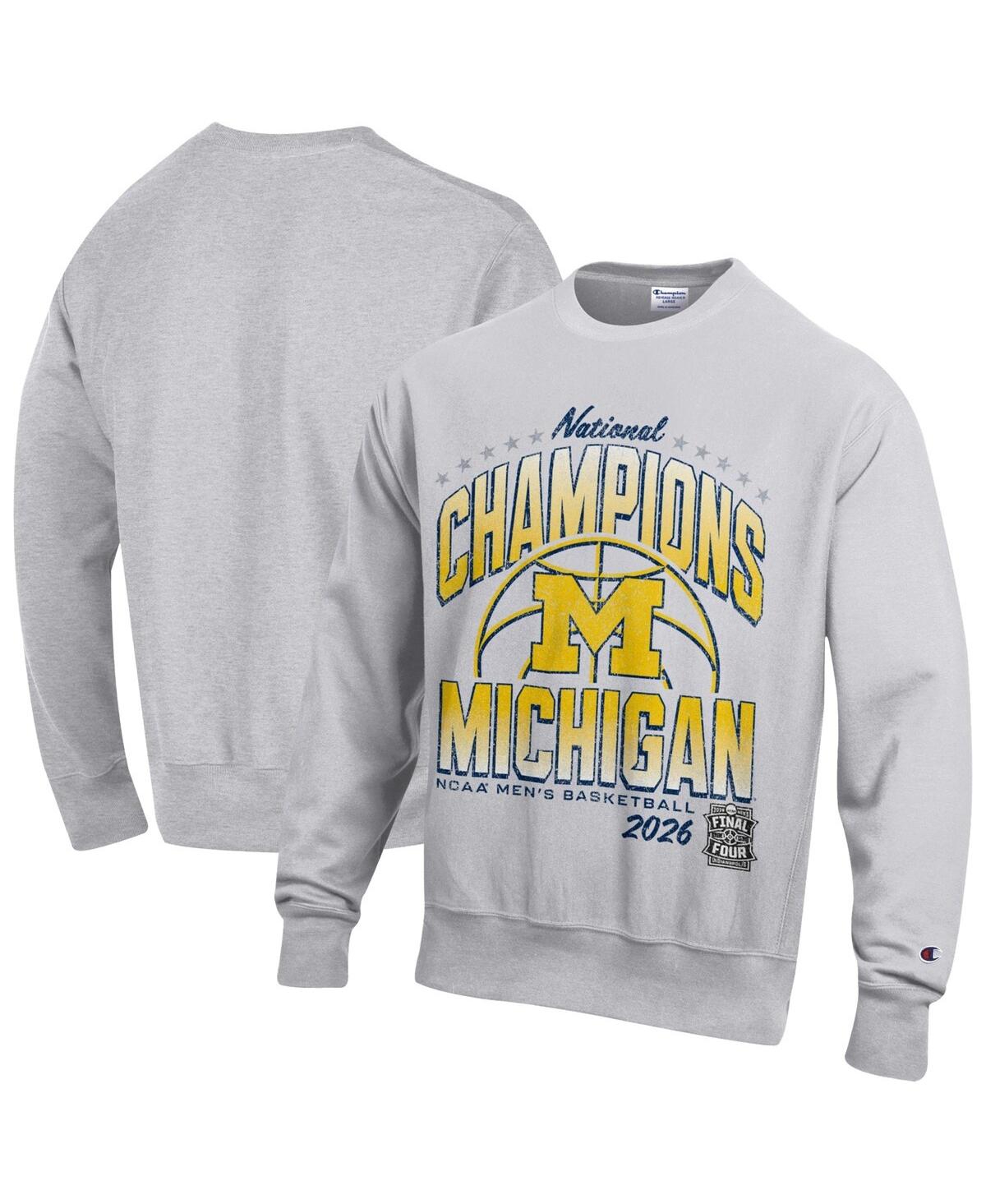 Click here for Champion Mens Gray Michigan Wolverines 2026 Ncaa M... prices