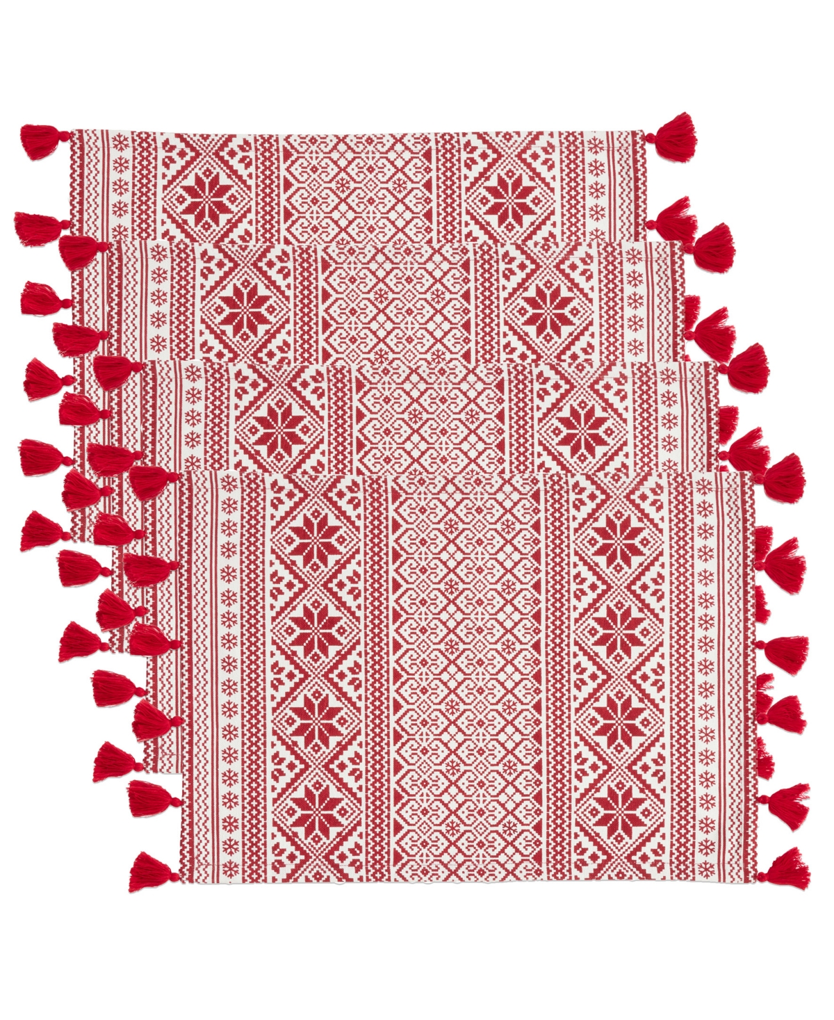 Click here for Saro Lifestyle Christmas Pattern Placemats  Set of... prices