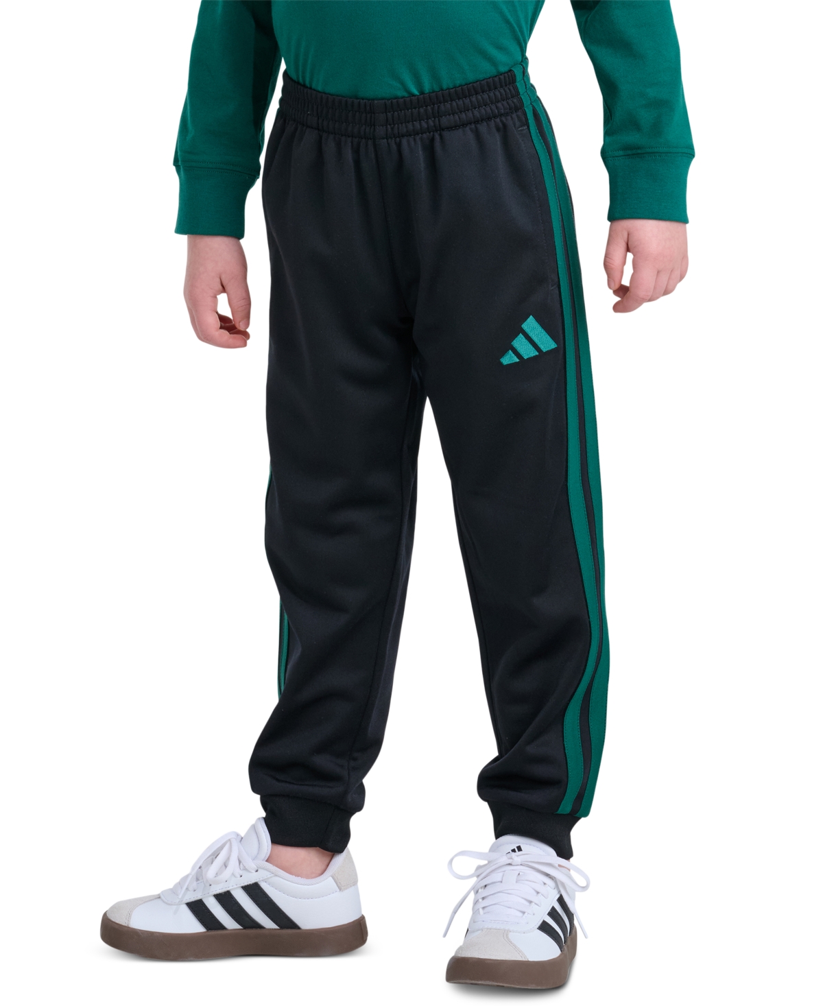 Click here for adidas Boys 8-20 Pull-On Jogger Pant - Black/Green prices