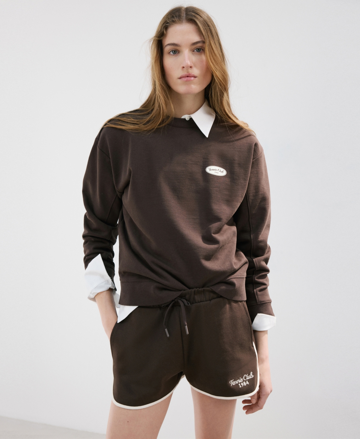 Click here for Mango Womens Printed Message Oversized Sweatshirt... prices