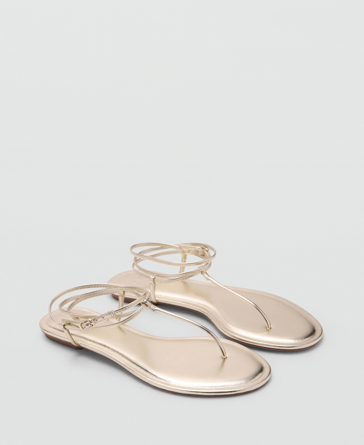 Click here for Mango Womens Metallic Straps Sandals - Gold prices