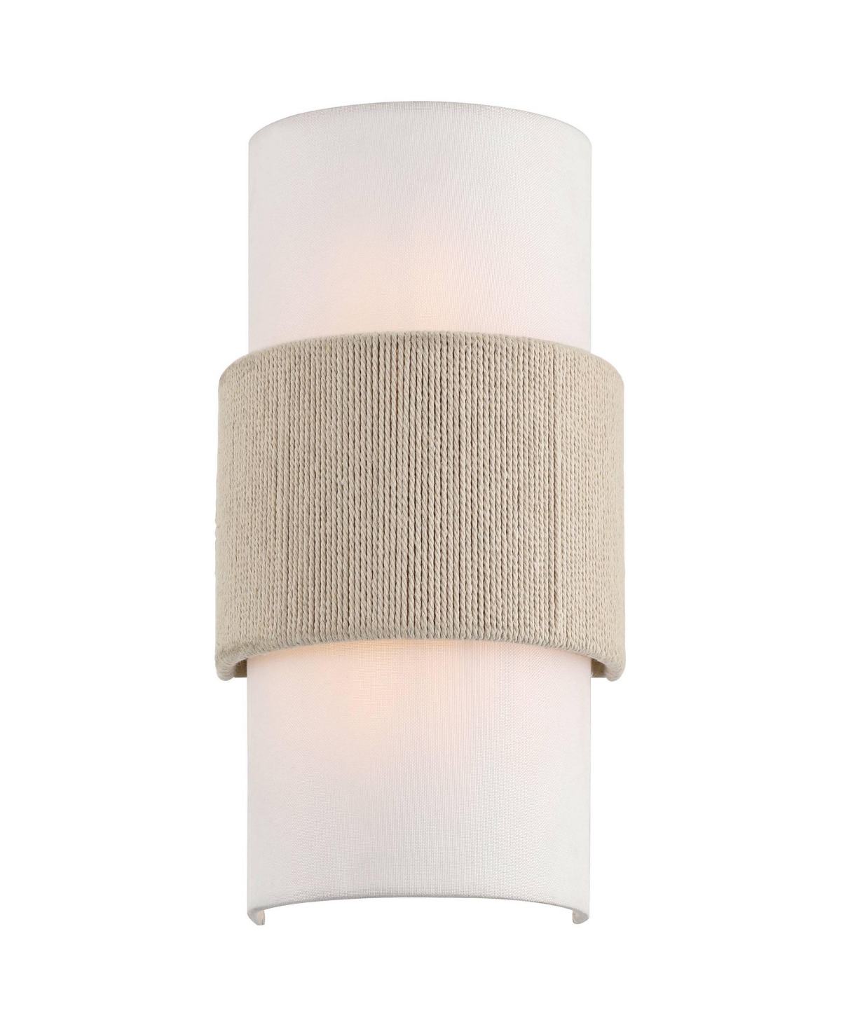 Click here for 360 Lighting Cabo 14 1/2 Linen and Rope 2-Light Wa... prices
