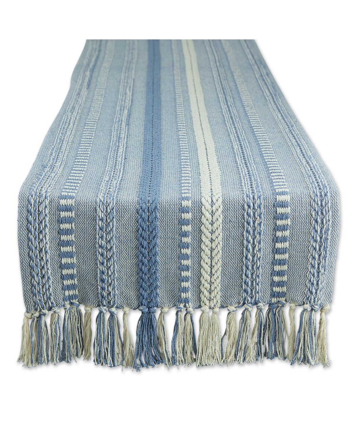 Click here for Design Imports Braided Stripe Textured Table Runne... prices