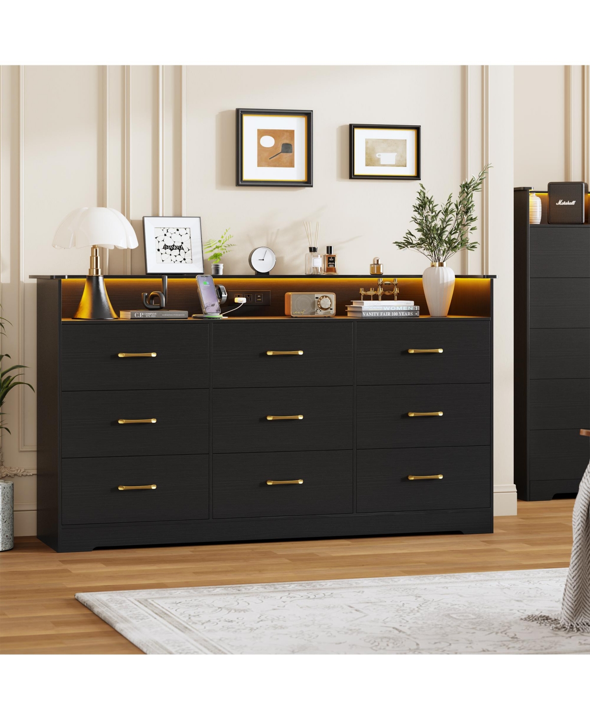 Click here for gaomon 9-Drawer Wooden Dresser  Modern Closet Stor... prices