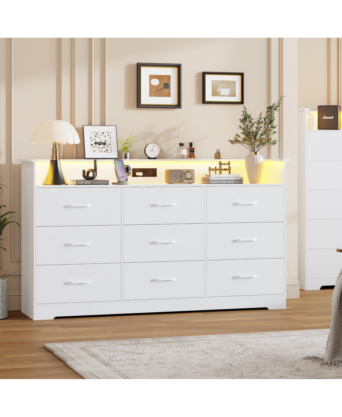 Click here for gaomon 9-Drawer Wooden Dresser  Modern Closet Stor... prices