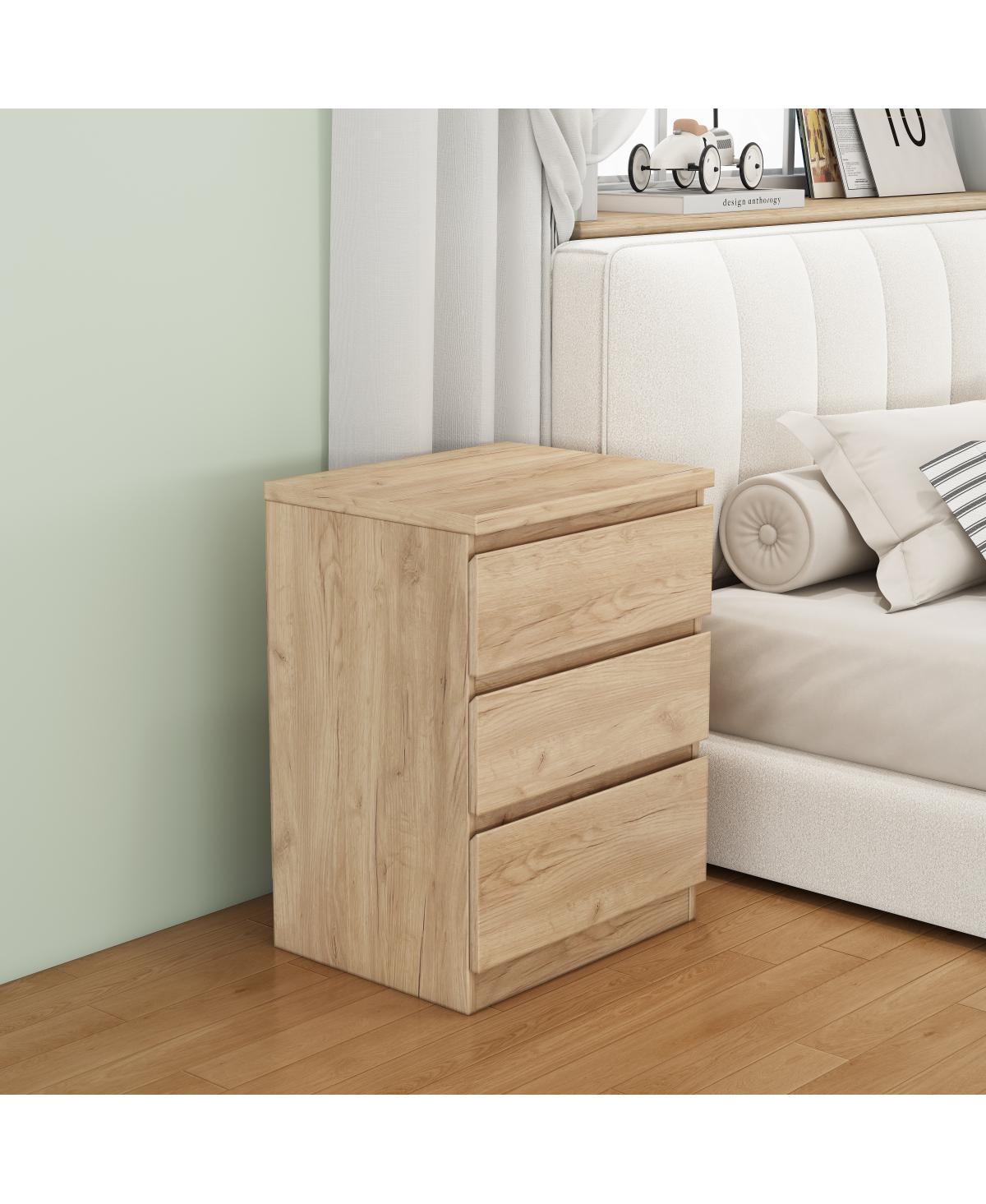 Click here for Streamdale Furniture 3-Drawer Handle-Free Nightsta... prices