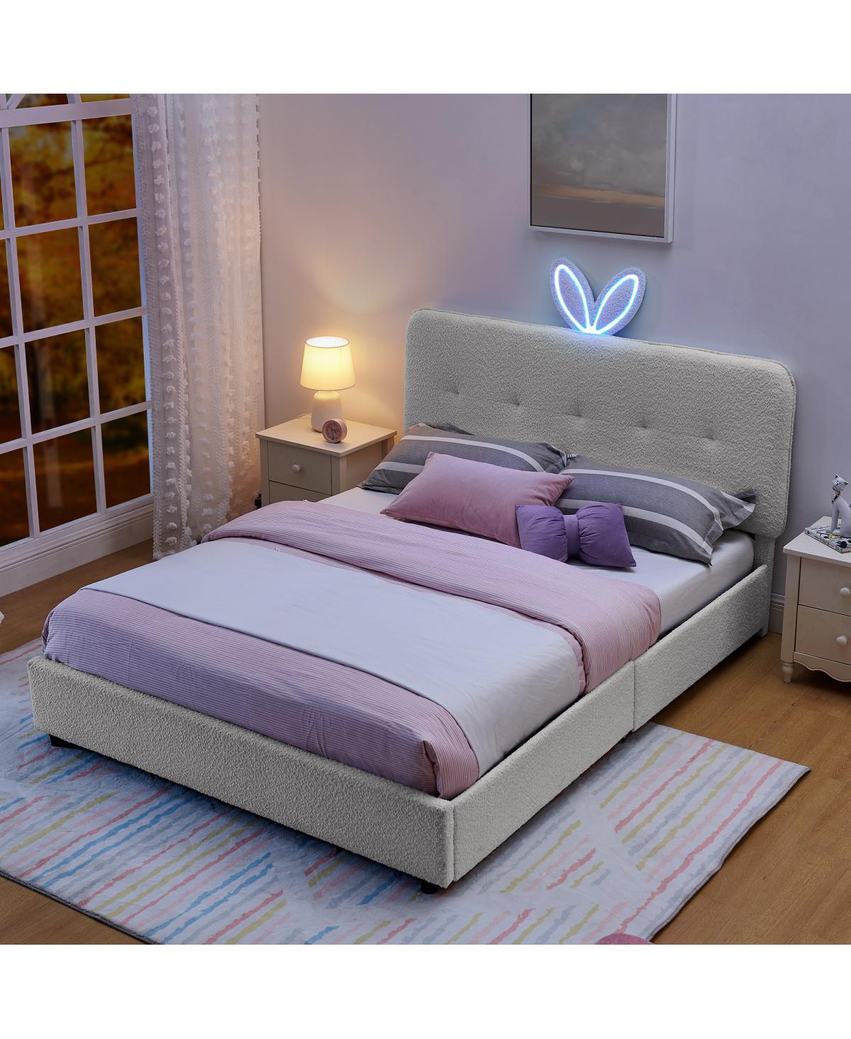Click here for Streamdale Furniture Kids Upholstered Bed Rabbit H... prices