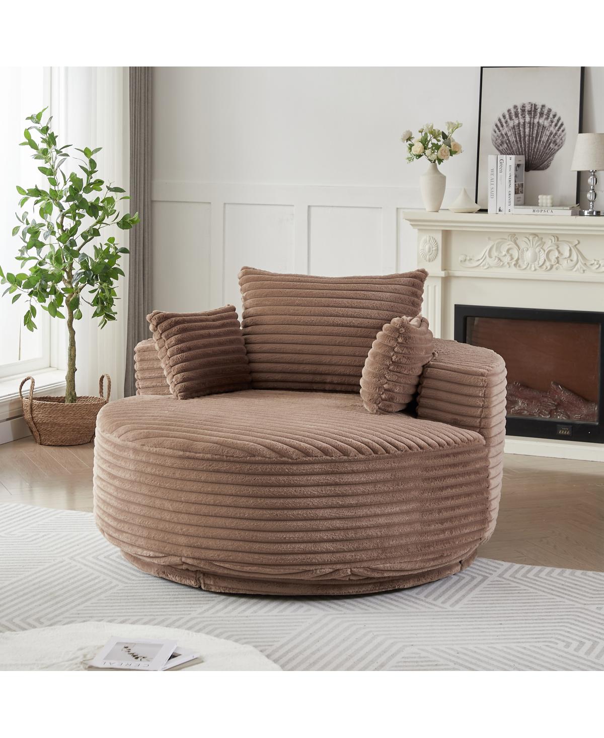Click here for Streamdale Furniture 55L Corduroy Foam Single Swiv... prices