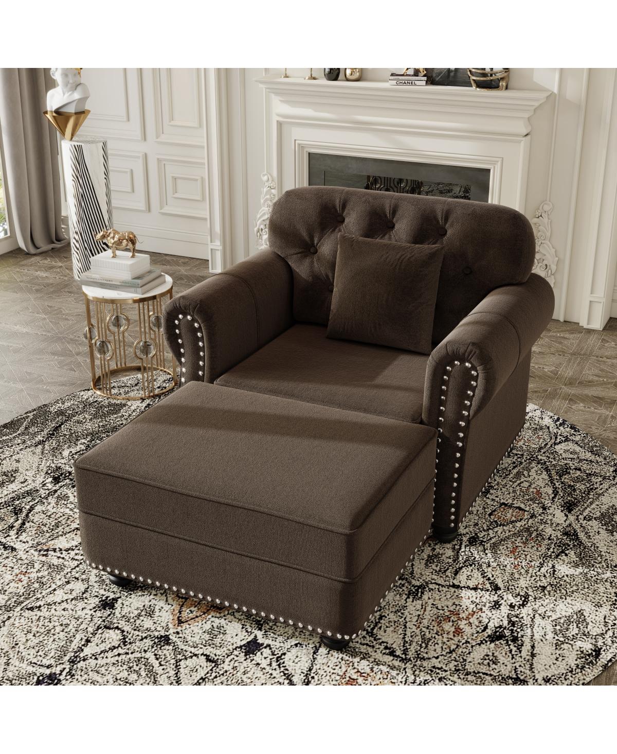 Click here for Streamdale Furniture Velvet Chesterfield Sofa Nail... prices