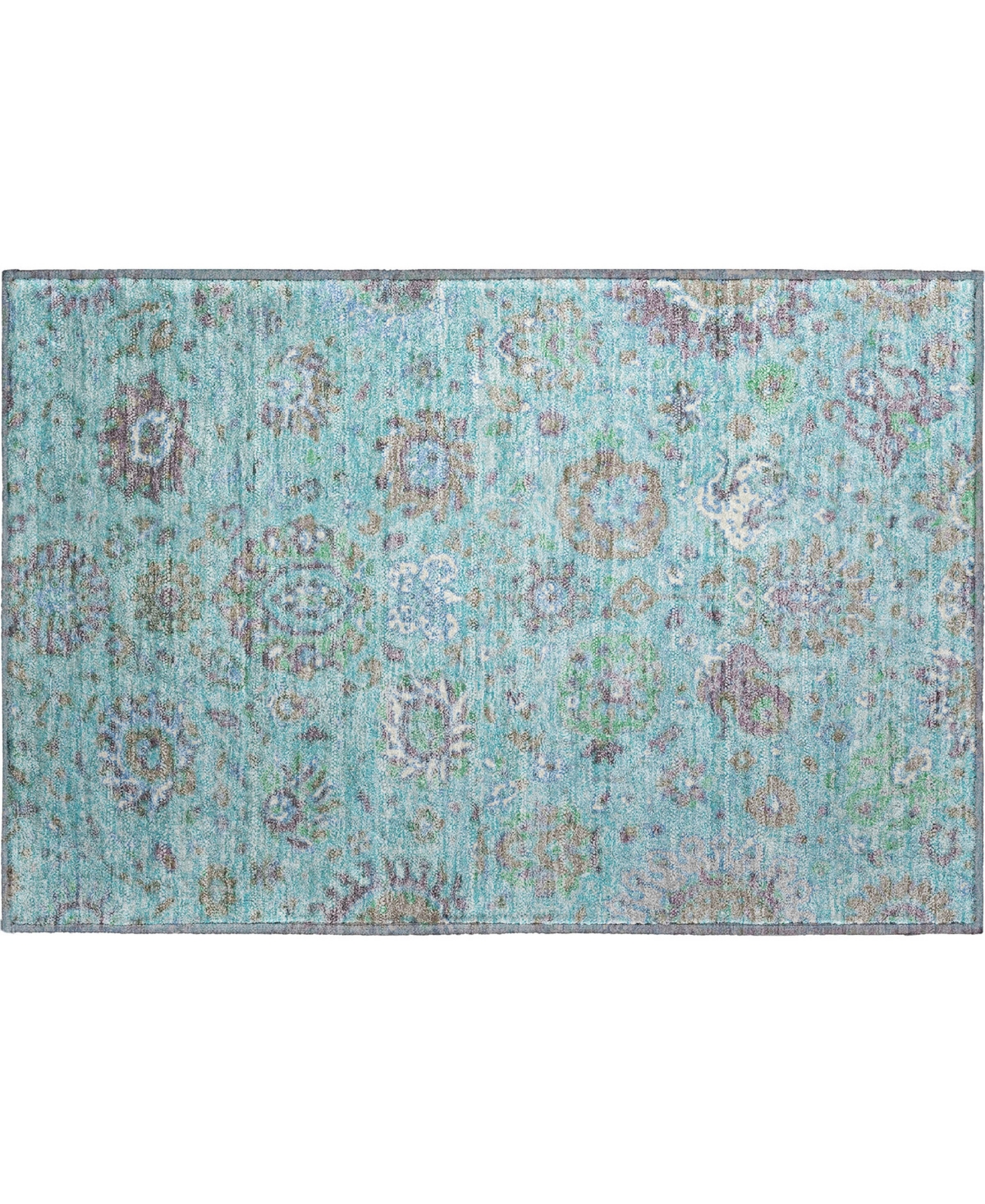 Click here for Addison Mayfield AMF2013 18x26 Area Rug - Teal prices