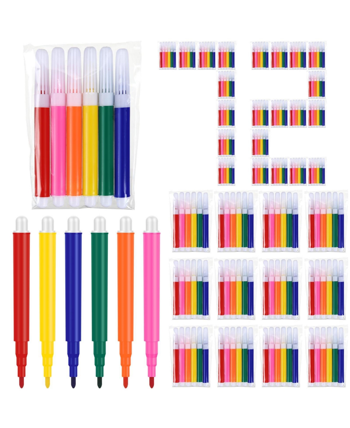 Click here for Gnuadz Mini Markers Bulk Colored Pen Vibrant Porta... prices