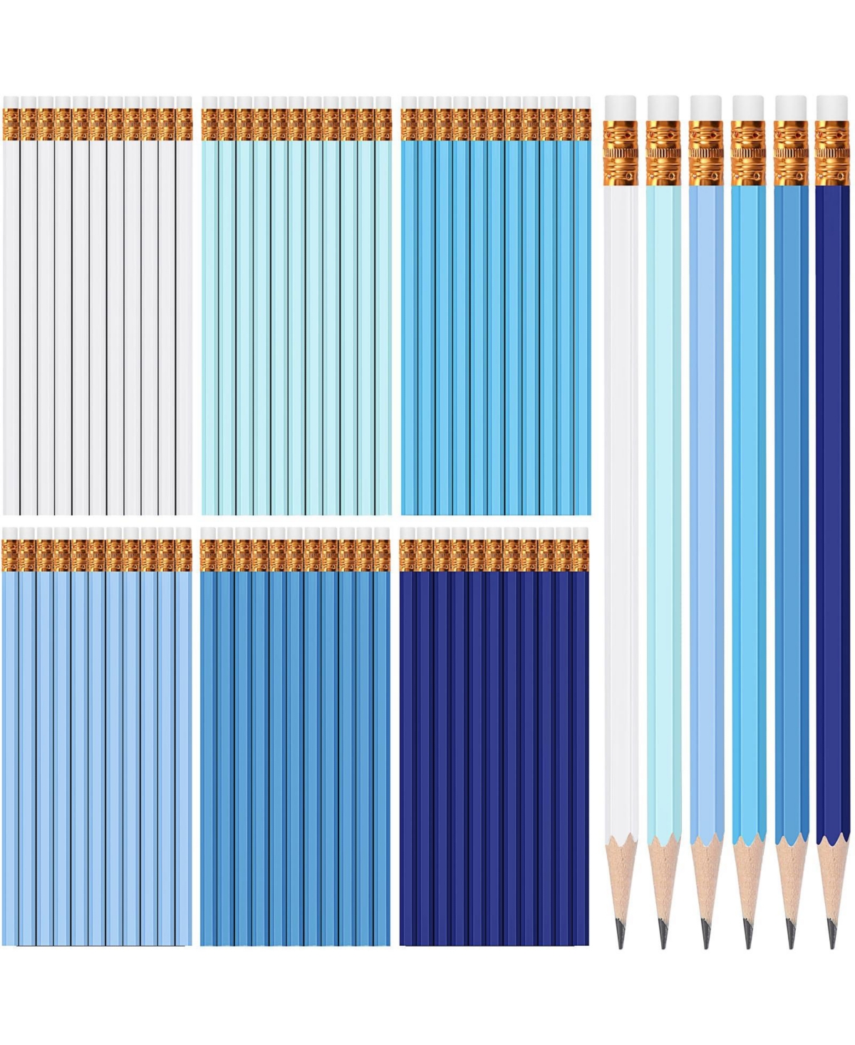 Click here for Gnuadz Hb Pencils with Eraser Unsharpened Wooden H... prices