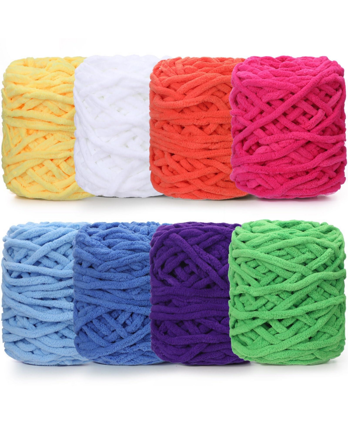 Click here for Gnuadz Chunky Chenille Yarn Crocheting Knitting Bl... prices