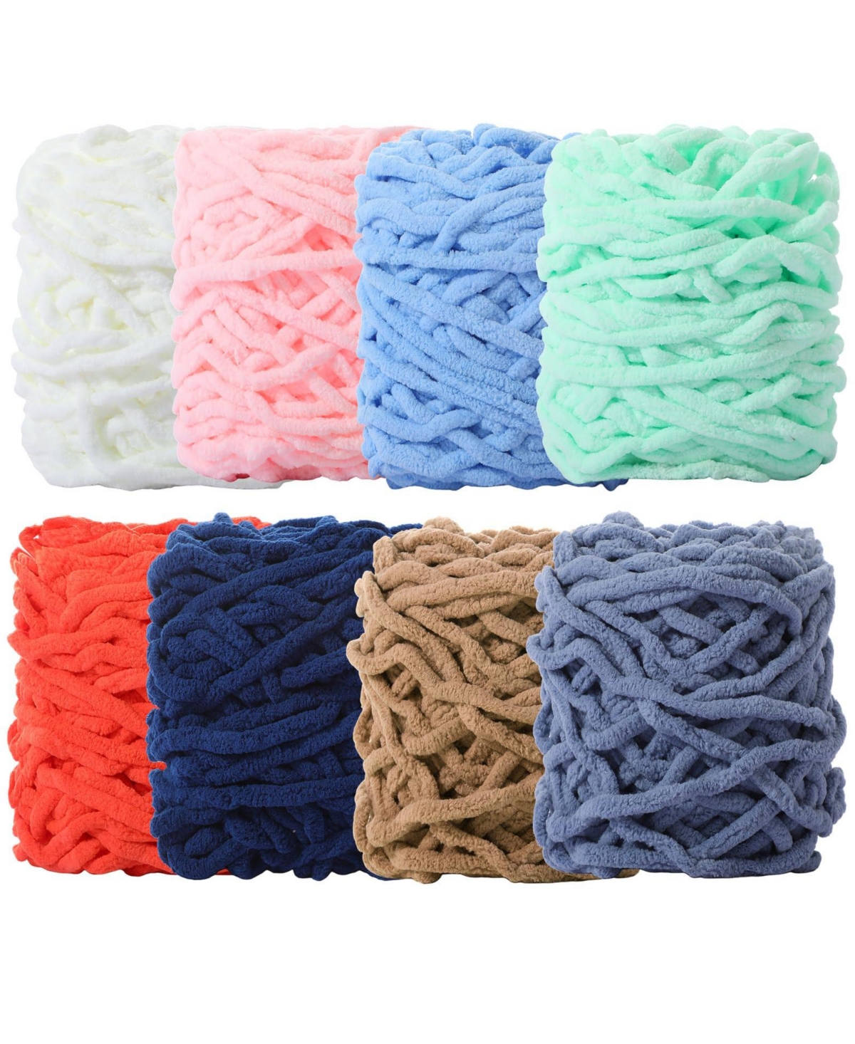 Click here for Gnuadz Chunky Chenille Yarn Crocheting Knitting Bl... prices