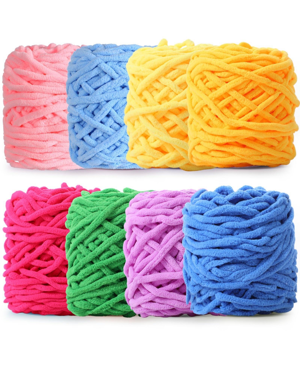 Click here for Gnuadz Chunky Chenille Yarn Crocheting Knitting Bl... prices