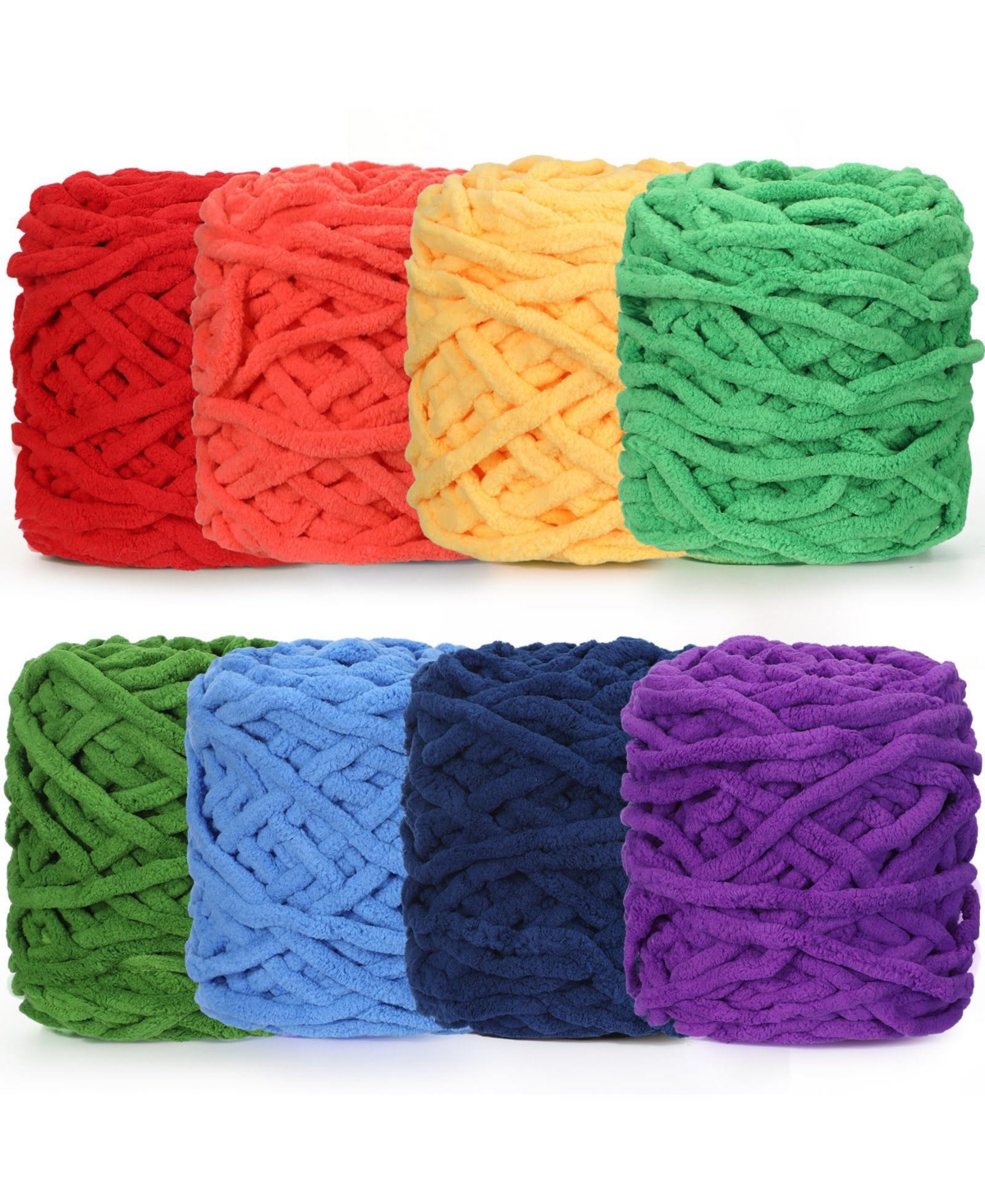 Click here for Gnuadz Chunky Chenille Yarn Crocheting Knitting Bl... prices